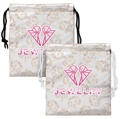 Small Satin Drawstring Bag adds a lively sparkle to tiny treasures and